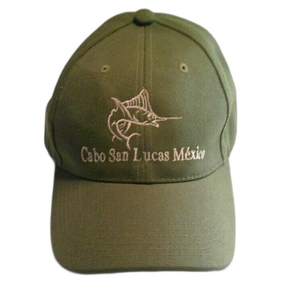 Sport Caps | Accessories | Cap Cabo San Lucas Mexico Olive Green ...